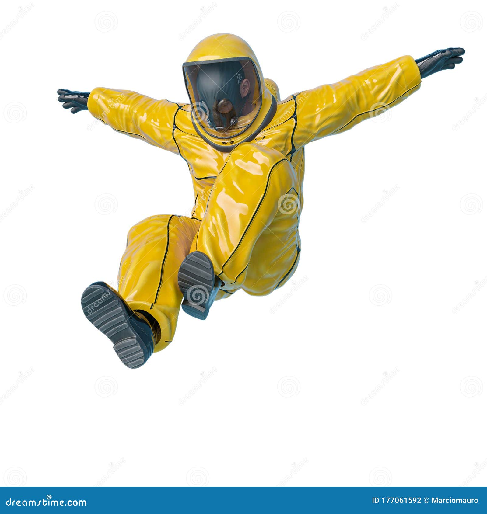 Biohazard Suit & Gasmask Avatar Freehand Big & Small Seamless Pattern ...