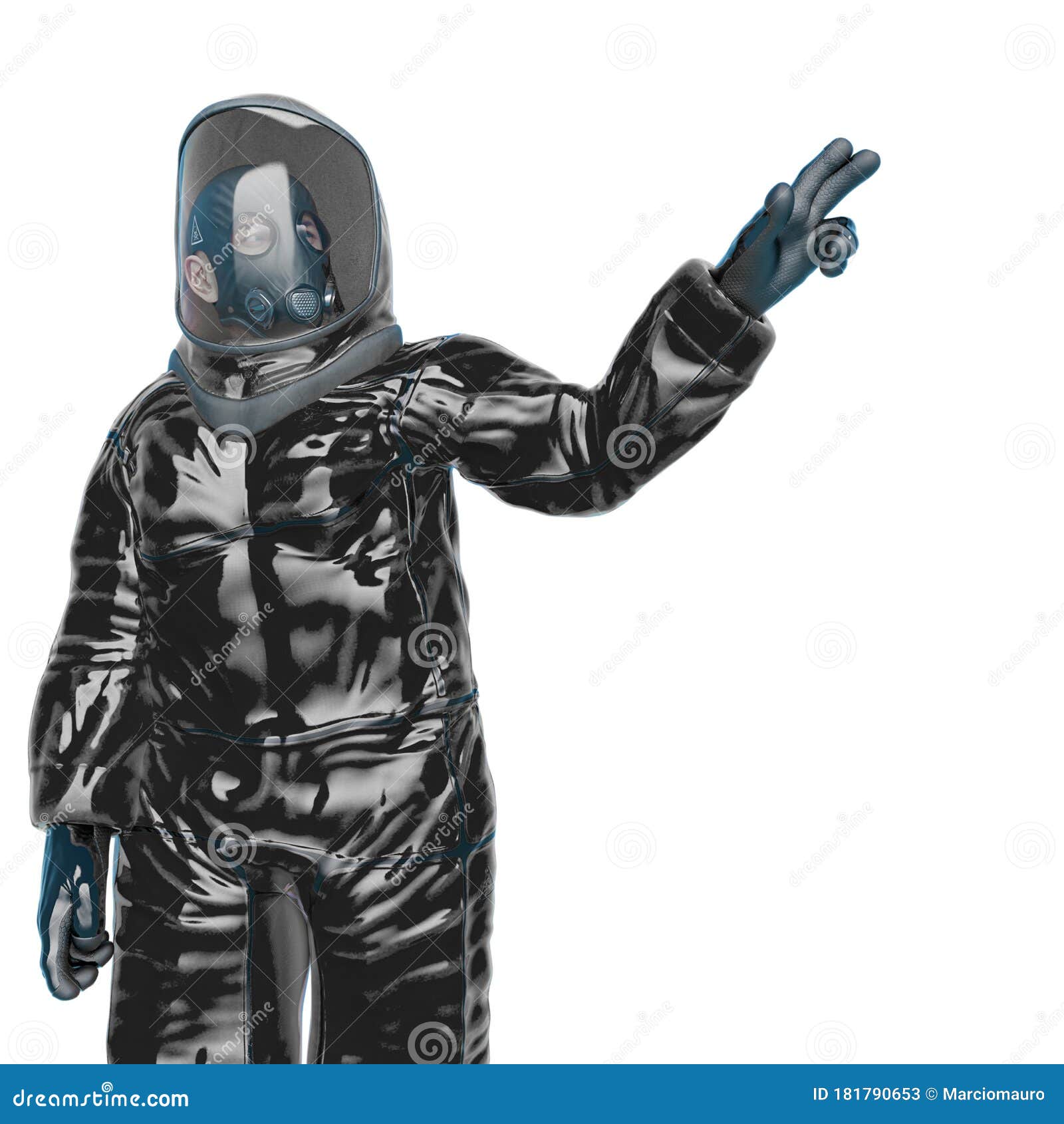 Man in a Biohazard Suit is Saying Virus is Every Where Meme Stock ...