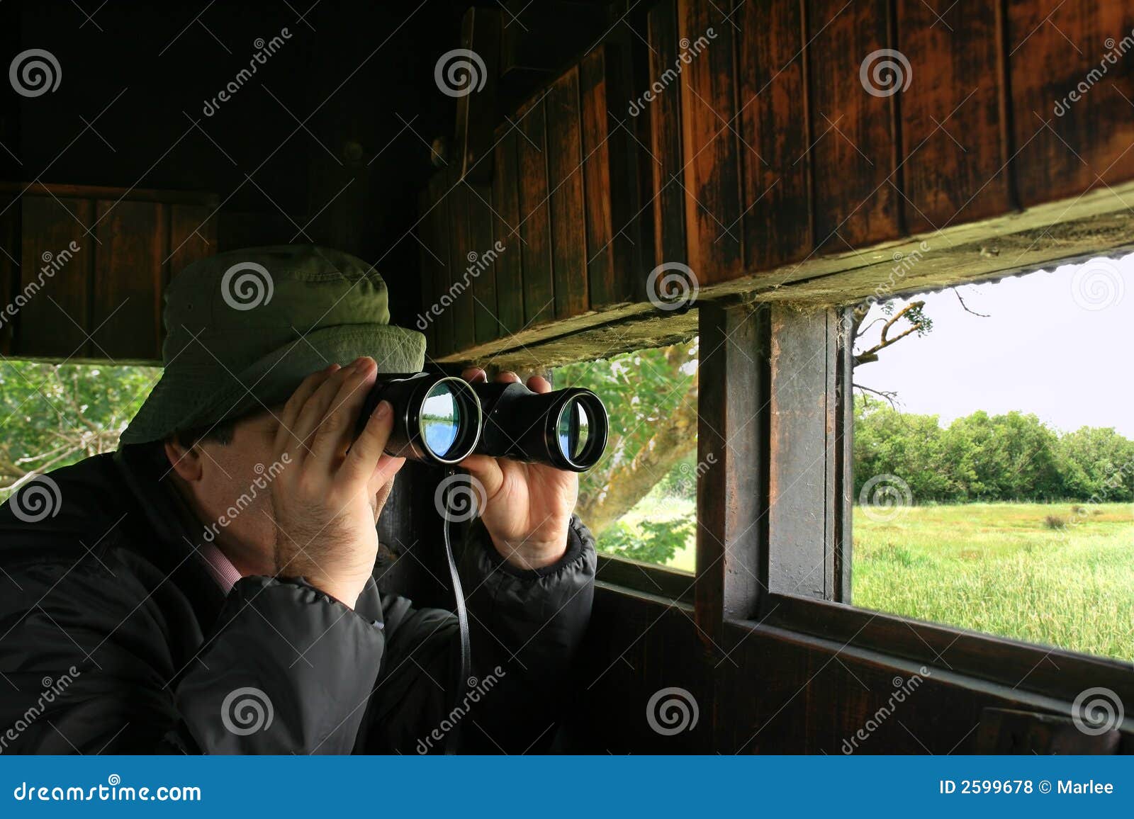Birdwatching Post In A Natural Environment Royalty-Free Stock Photo ...