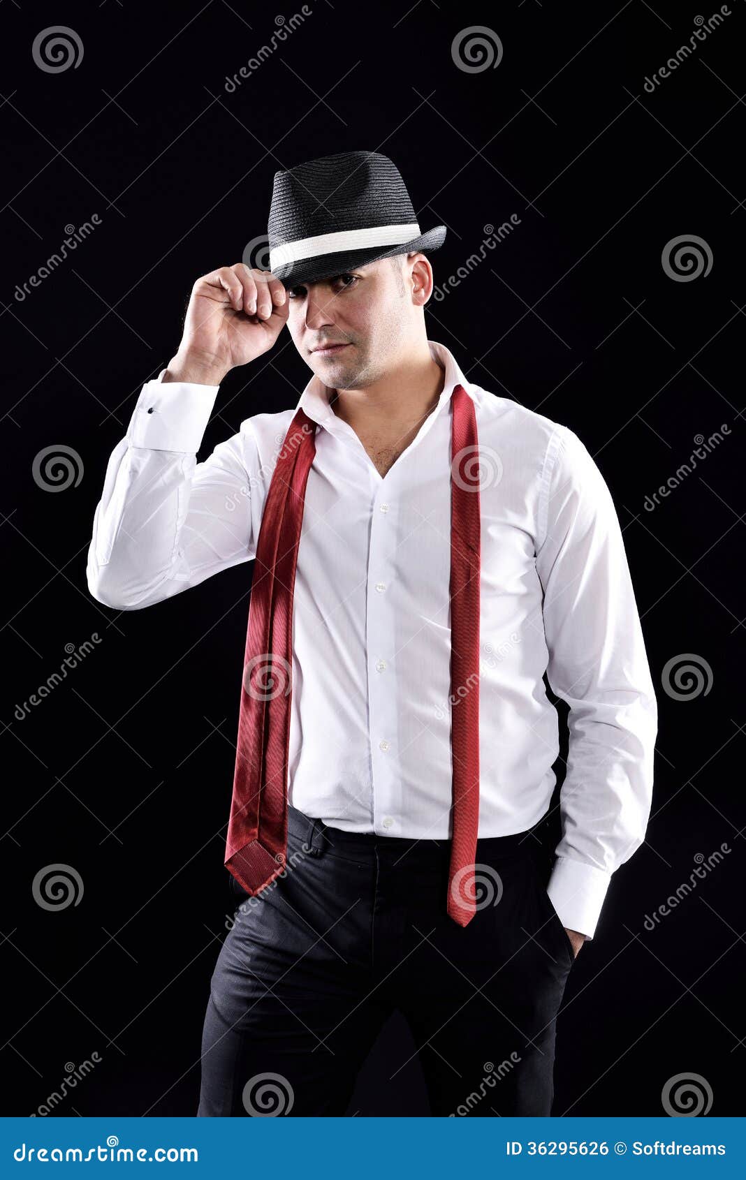 Man in Black or Mafia S Man Stock Photo - Image of scientific, macho ...