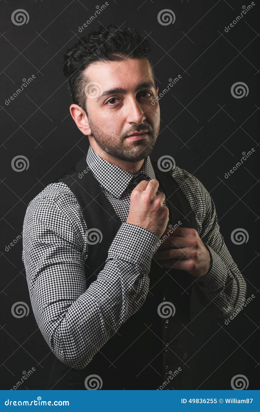 Man on Black Plain Background Stock Image - Image of elegance, shirt ...