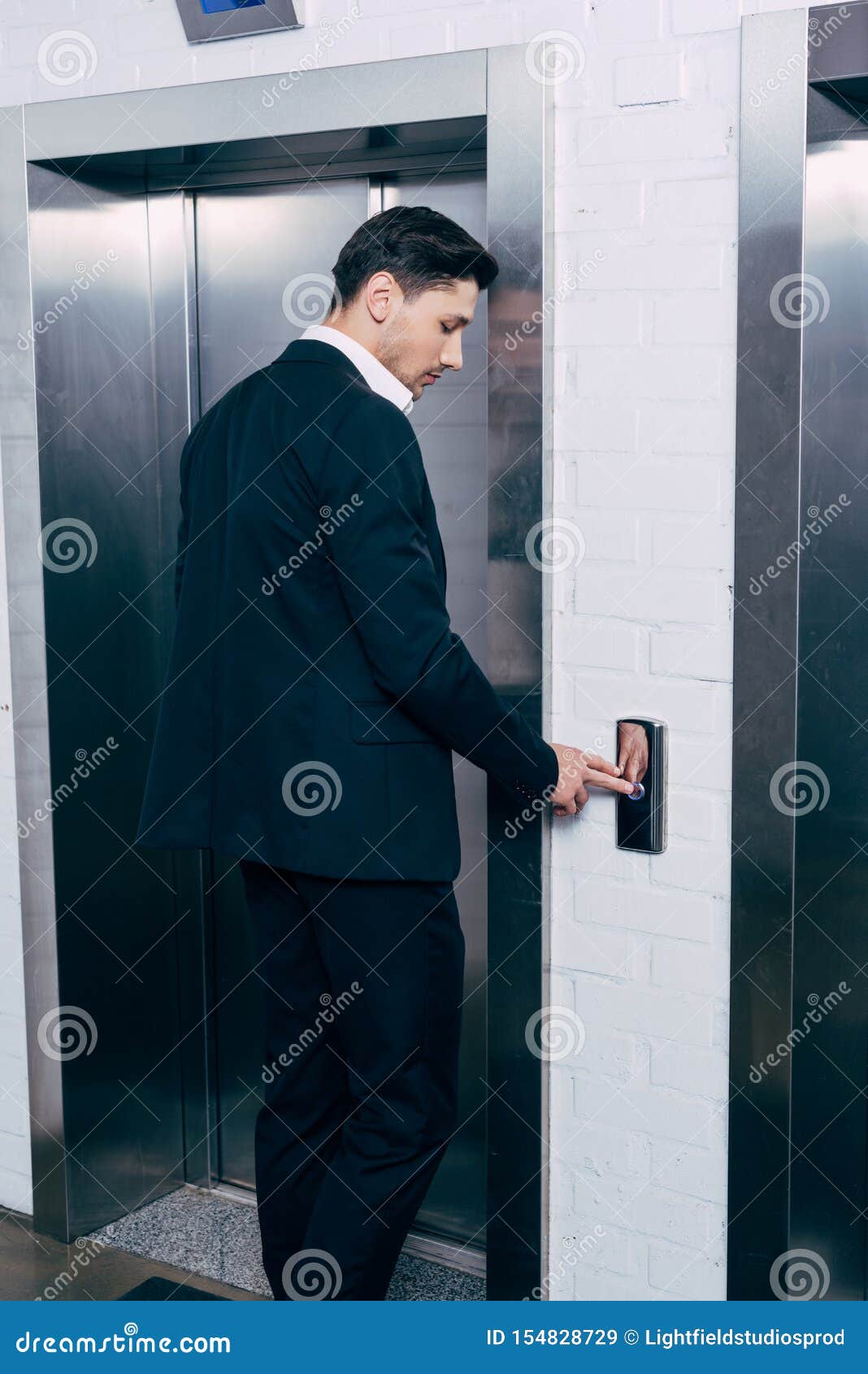 Man in black suit stock image. Image of black, person - 154828729
