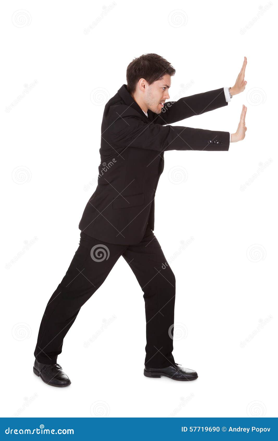 Man in black stock photo. Image of isolated, executive - 57719690