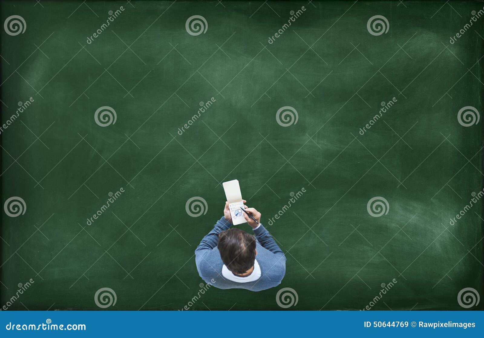 Man Blackboard Note Strategy Planning Professional Chart Concept Stock ...