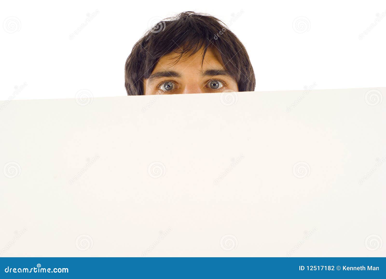 Man with a Blank Sign stock photo. Image of handsome - 12517182