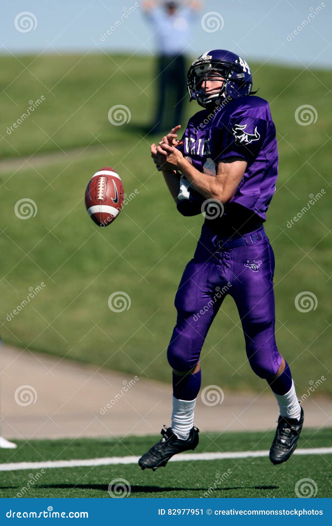Man In Blue Football Jersey Picture. Image: 82977951