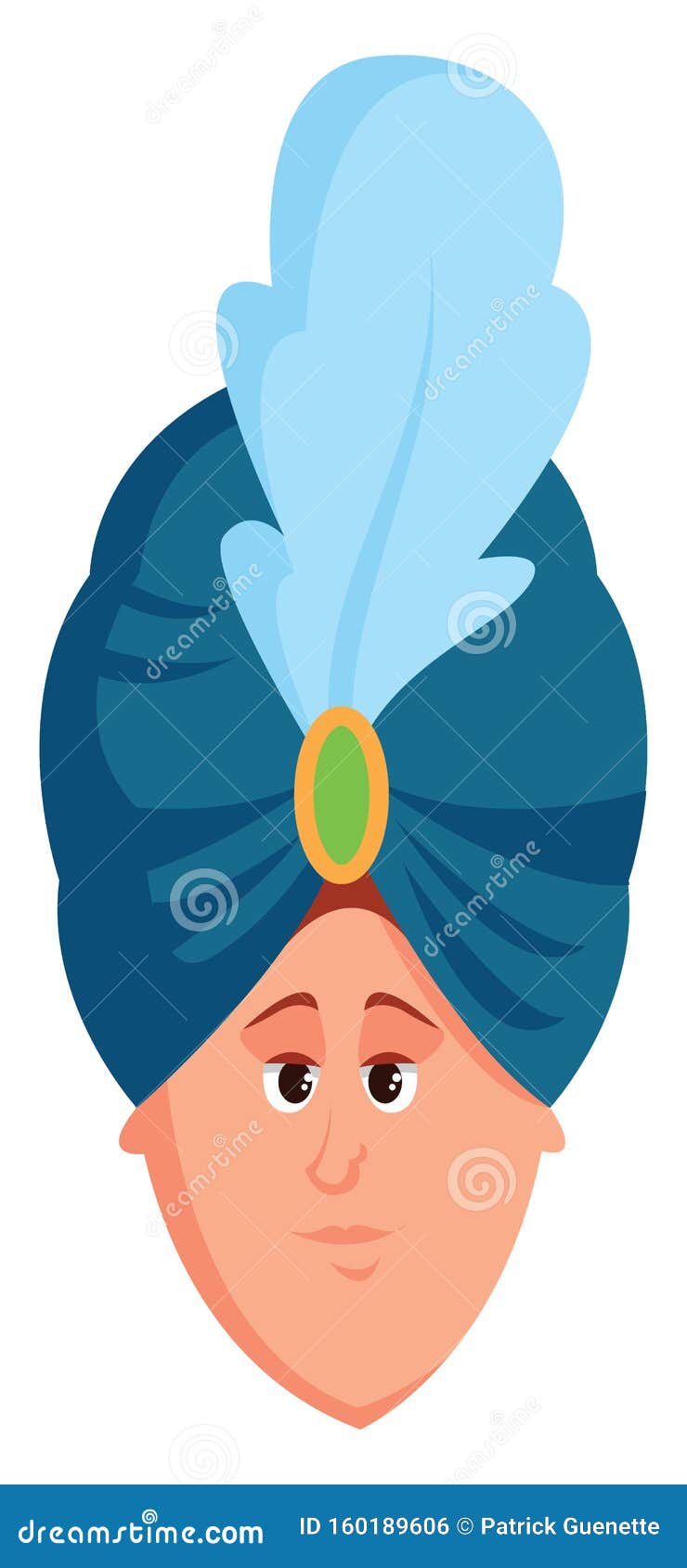 Man with Blue Hat, Illustration, Vector Stock Vector - Illustration of ...