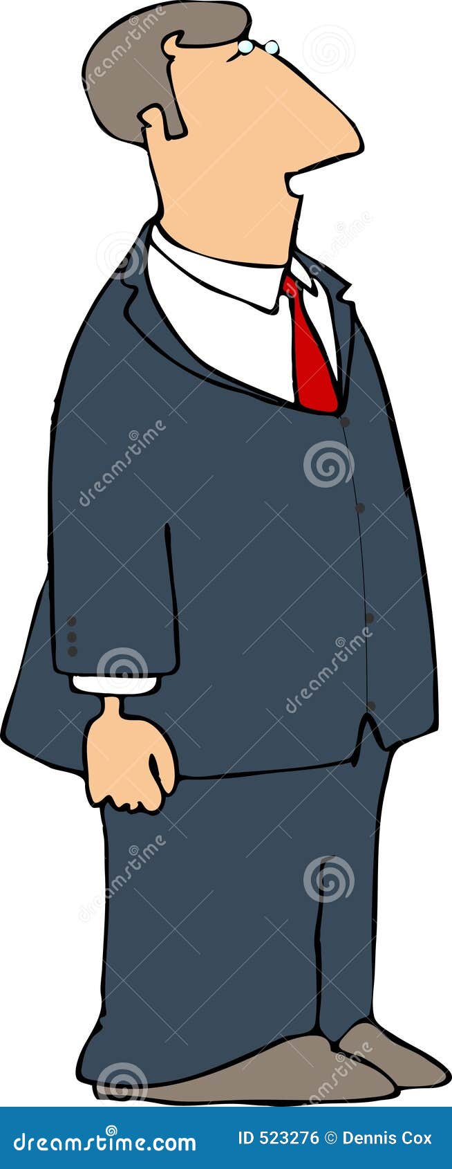 Man in a blue suit stock illustration. Illustration of male - 523276