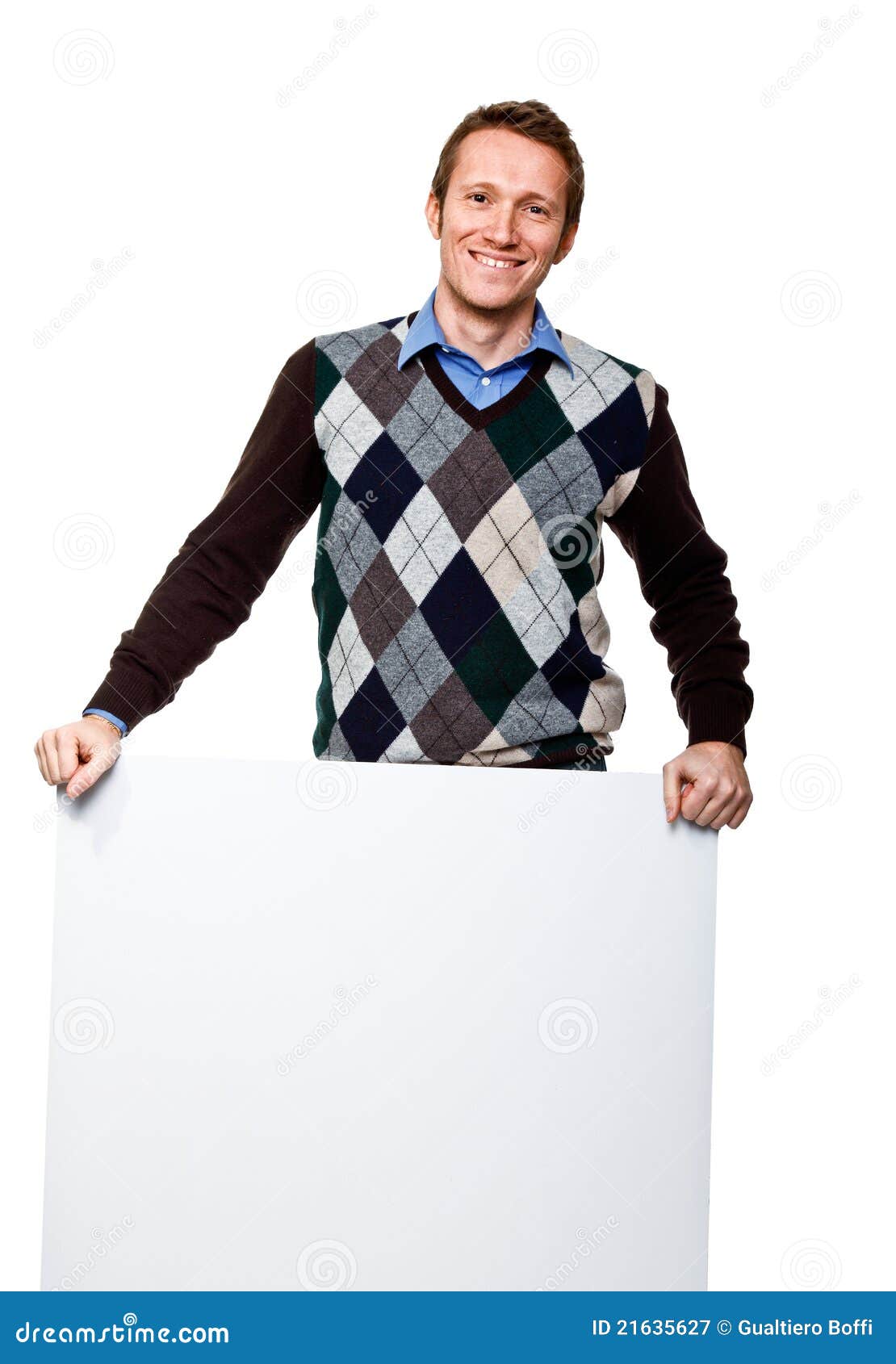 Man with board stock image. Image of business, smile - 21635627