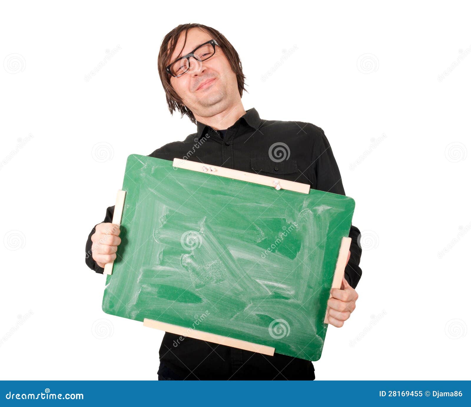 Man with board stock image. Image of presentation, bill - 28169455