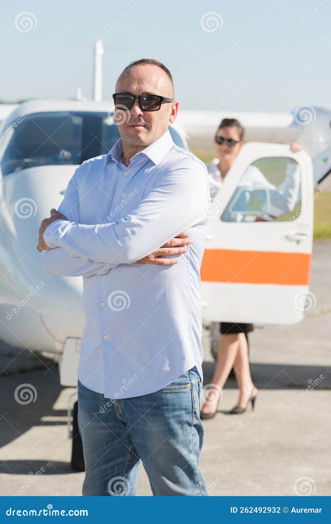 Man Boarding Plane