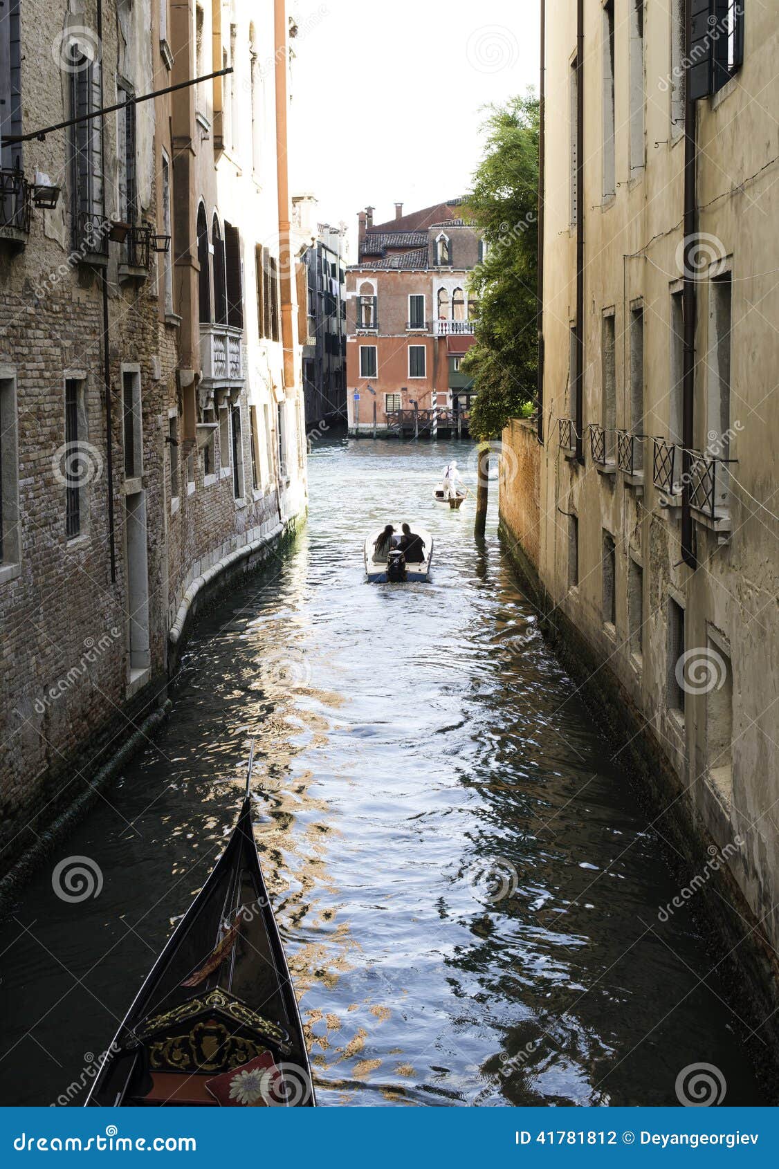 Man on a boat in Venice stock photo. Image of gondolier - 41781812