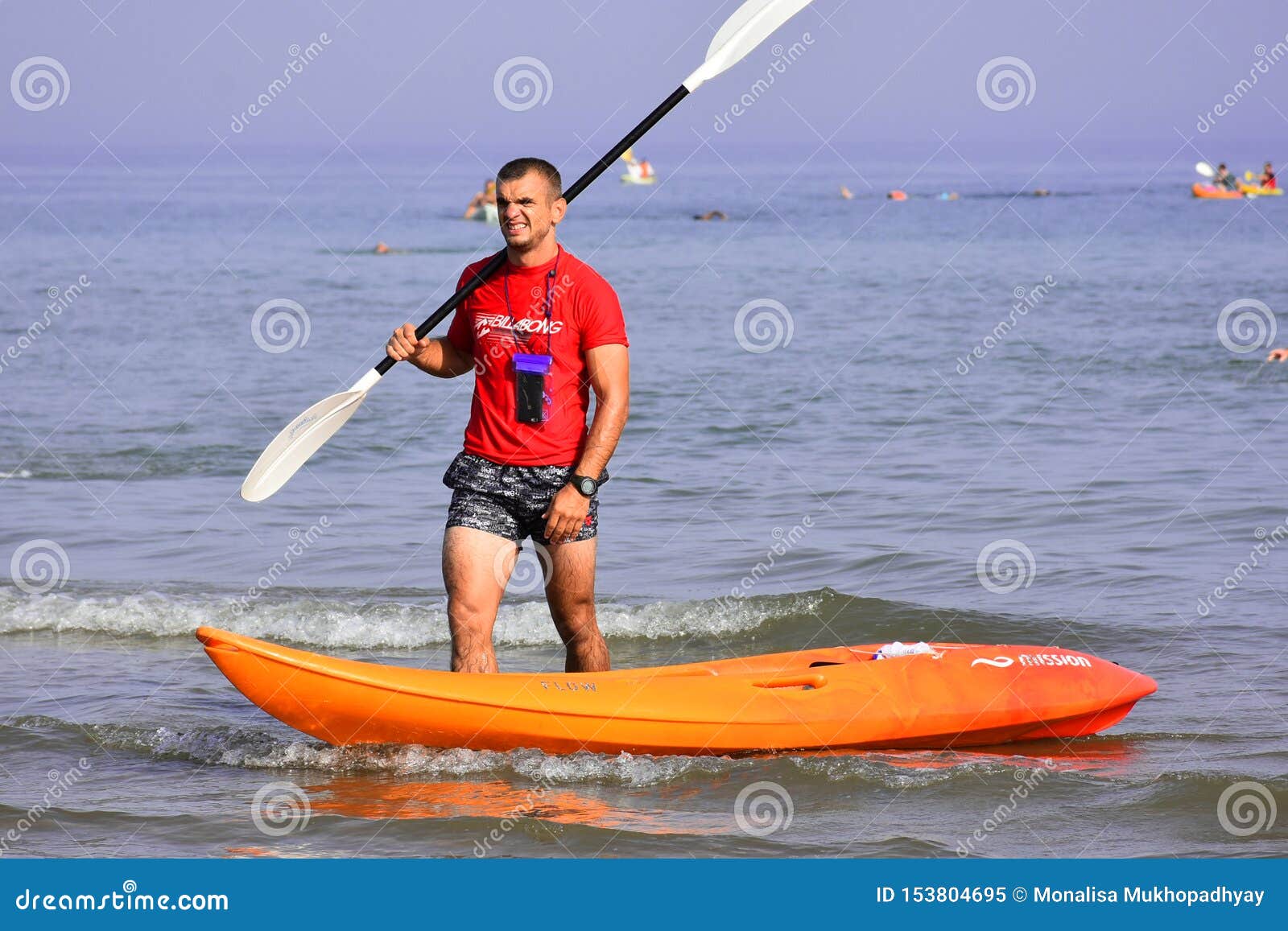 Man boating in the sea editorial image. Image of landscape - 153804695