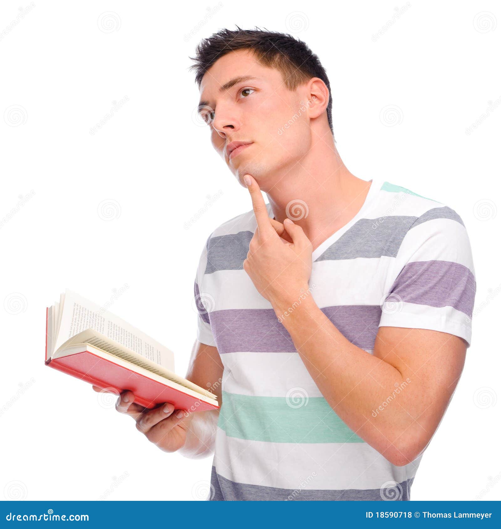 Man with book stock photo. Image of person, novel, happy - 18590718