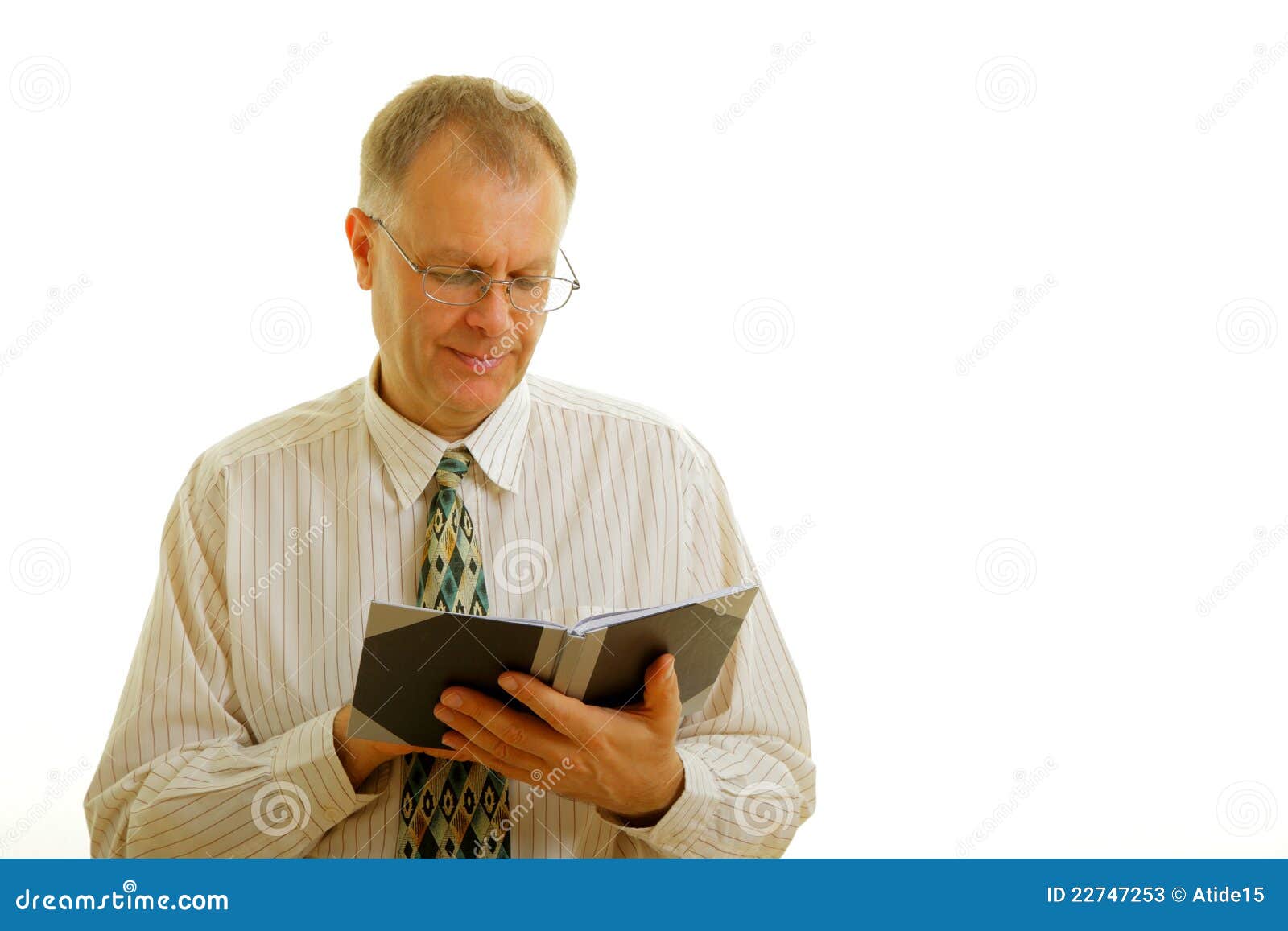 Man with book. stock image. Image of male, explain, sales - 22747253
