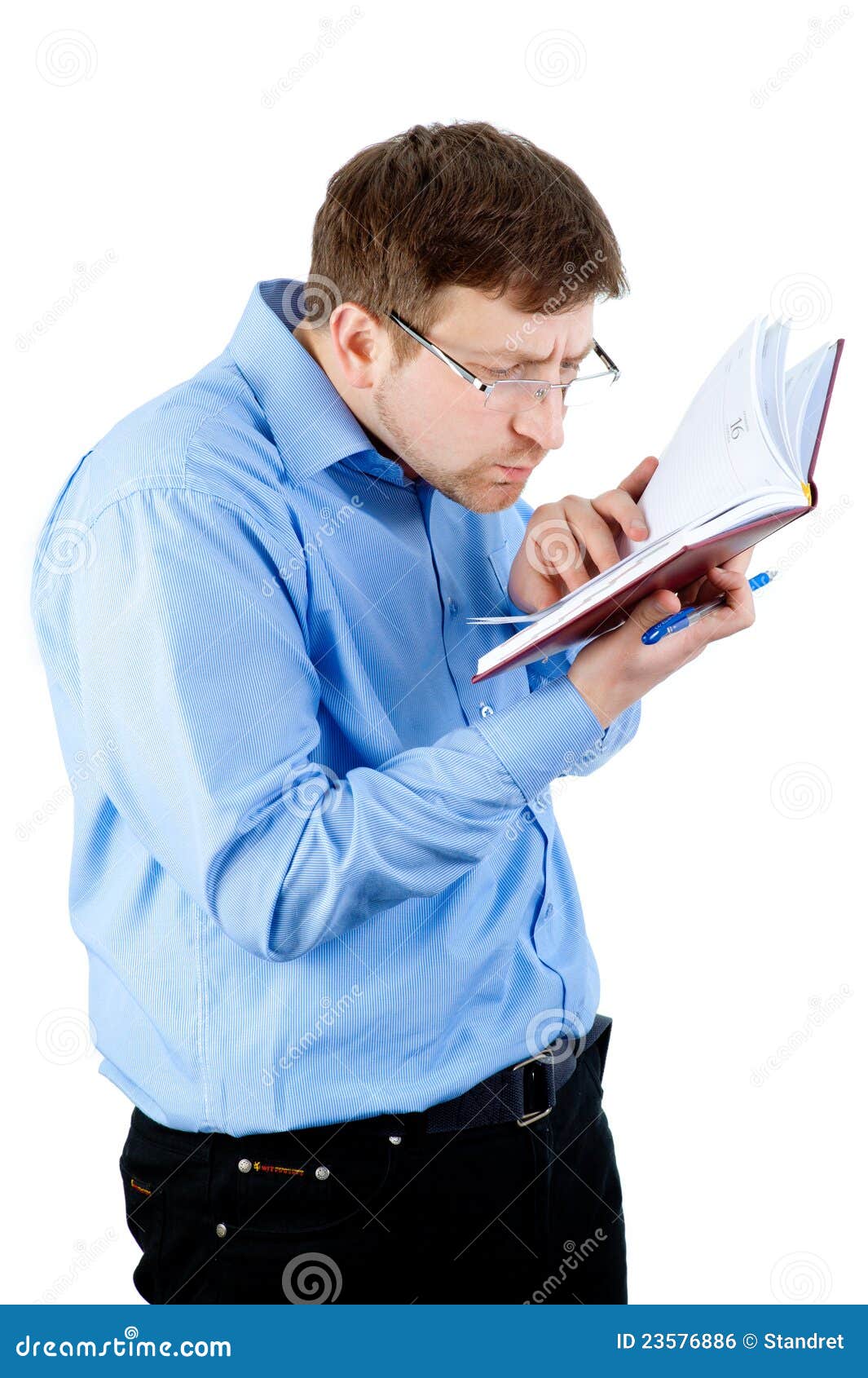 Man with book stock photo. Image of glasses, student - 23576886