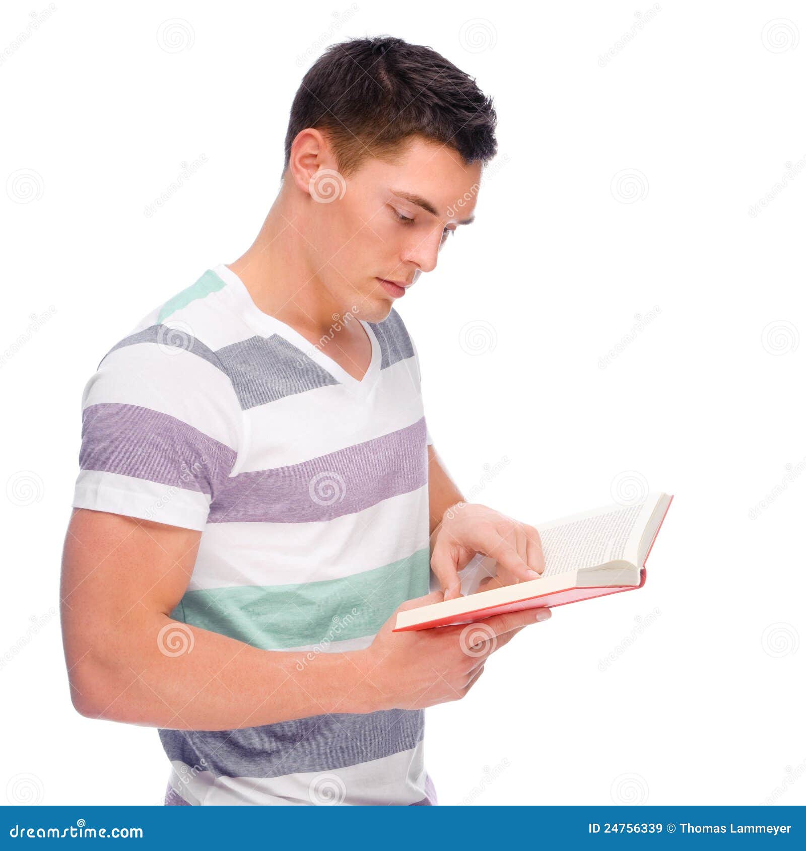 Man with book stock image. Image of college, novel, person - 24756339