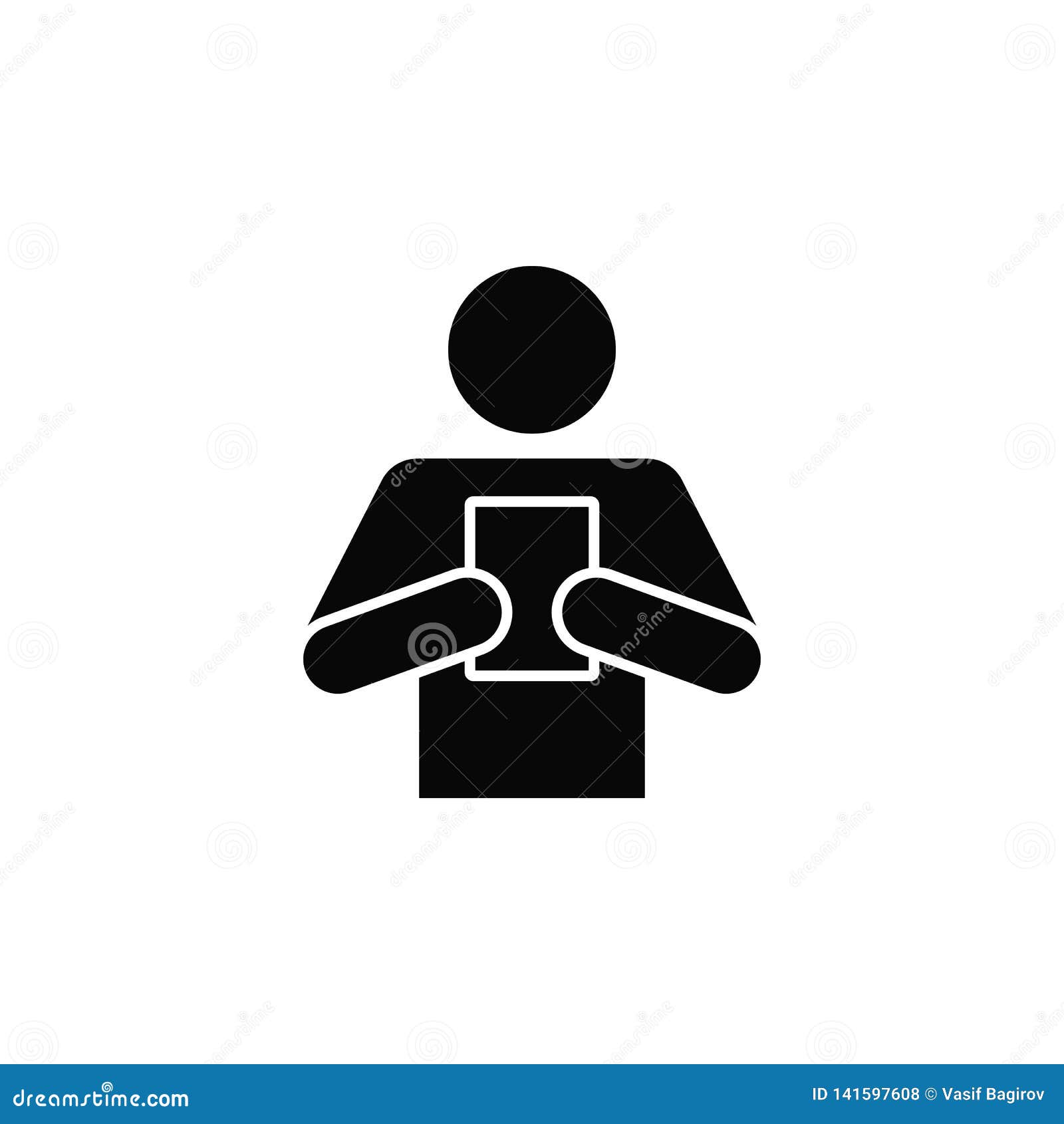 Man, Book, Read, Icon. Element of Simple Icon for Websites, Web Design ...