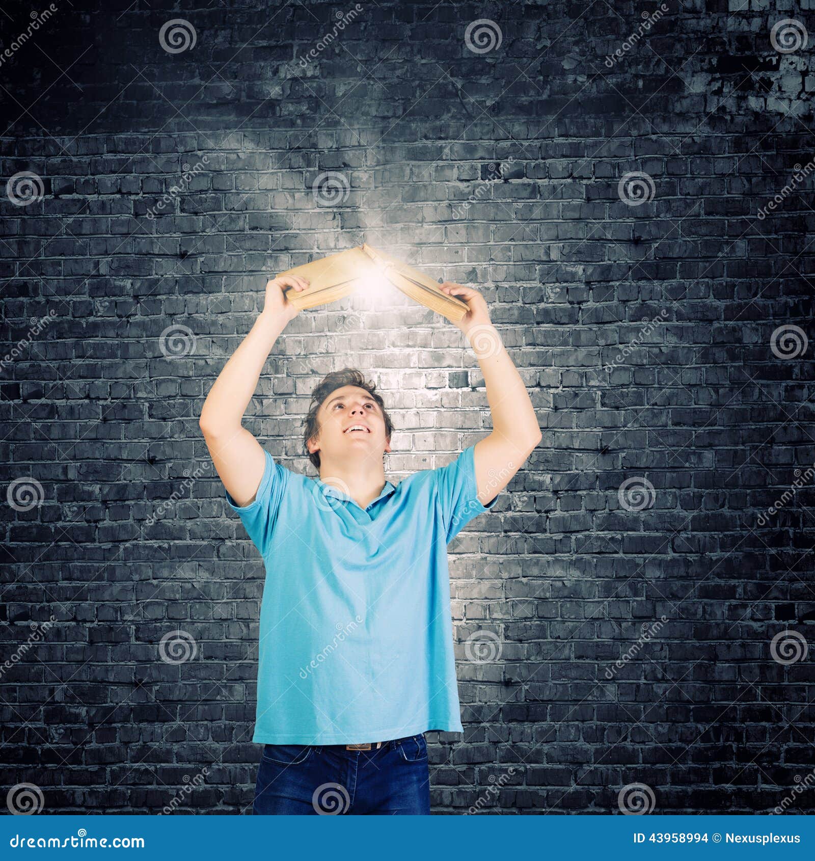 Man with book stock photo. Image of advantage, creative - 43958994