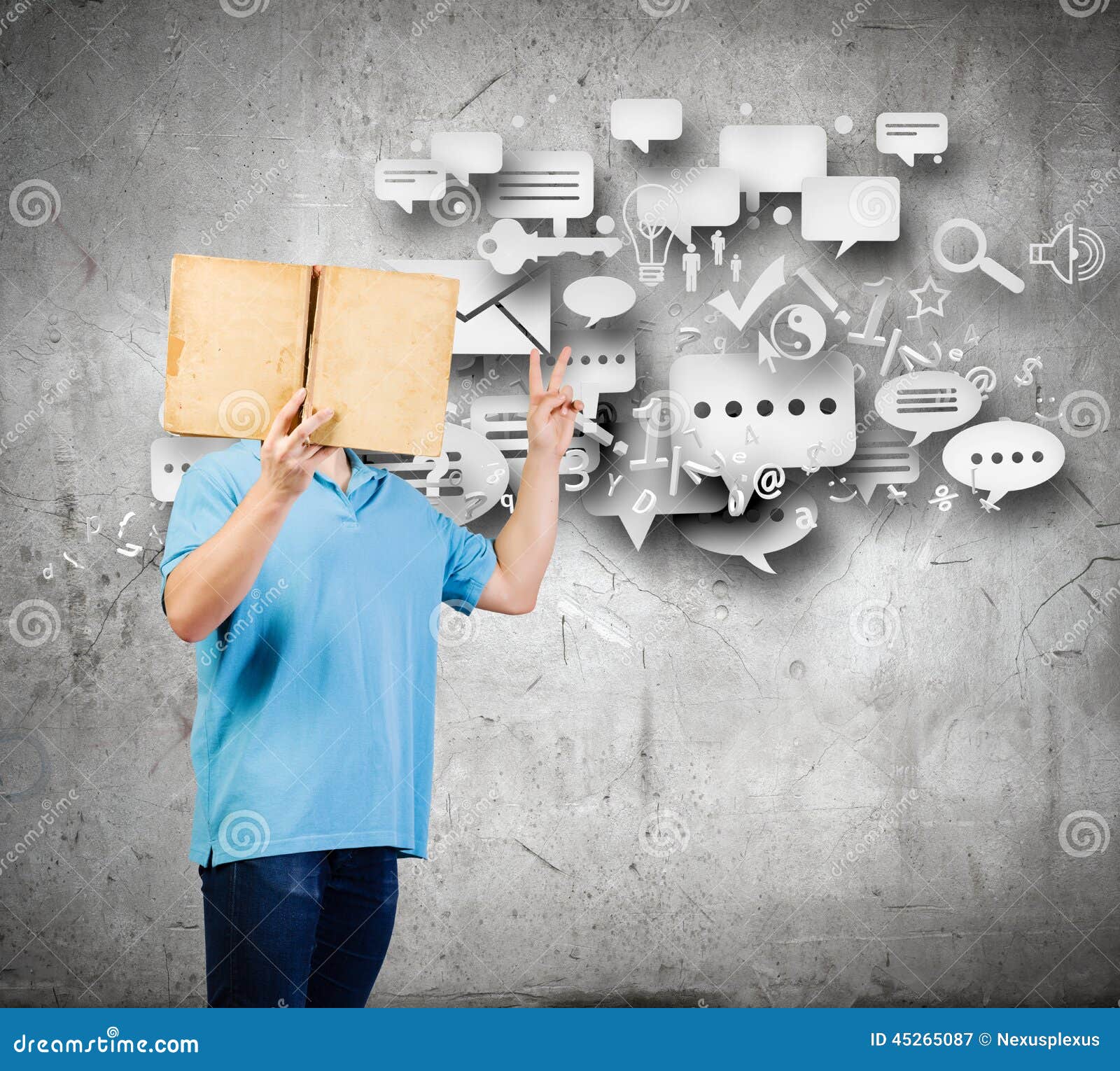 Man with book stock image. Image of caucasian, prepare - 45265087