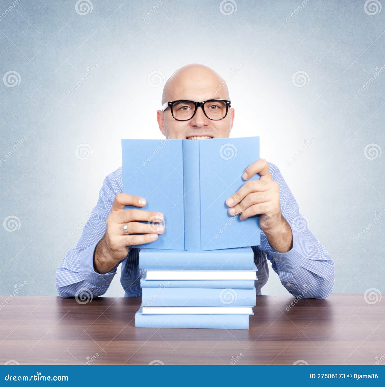 Man with the books stock image. Image of glasses, caucasian - 27586173