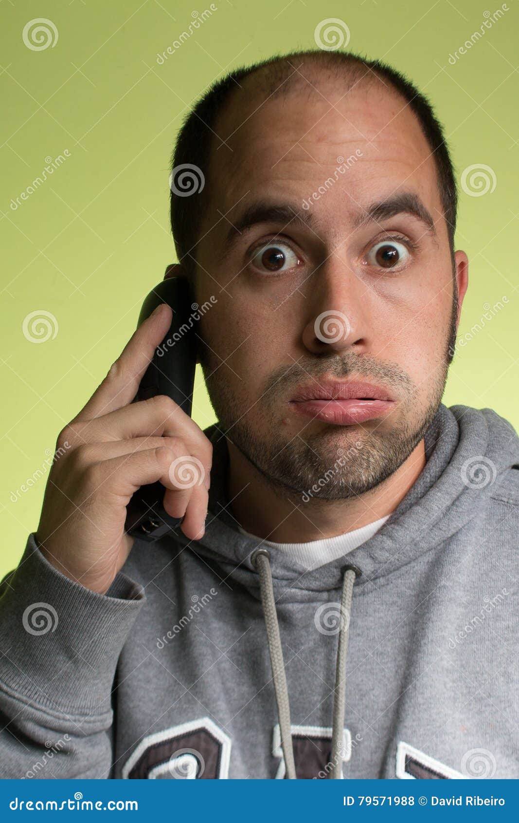 Man with Bored Expression on His Face Stock Photo - Image of waiting ...