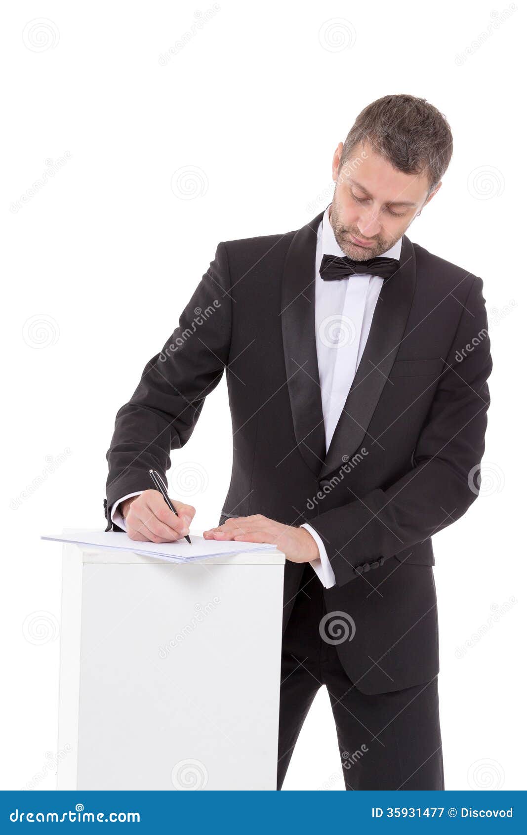Completing The Form Royalty-Free Stock Photo | CartoonDealer.com #34177941