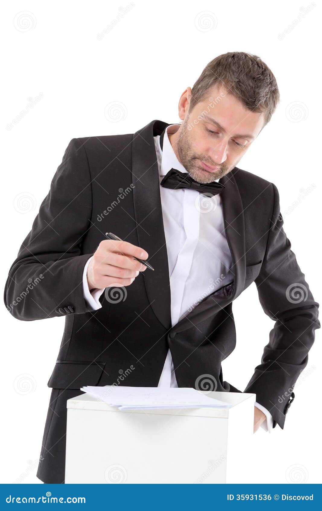 Completing The Form Royalty-Free Stock Photo | CartoonDealer.com #34177941