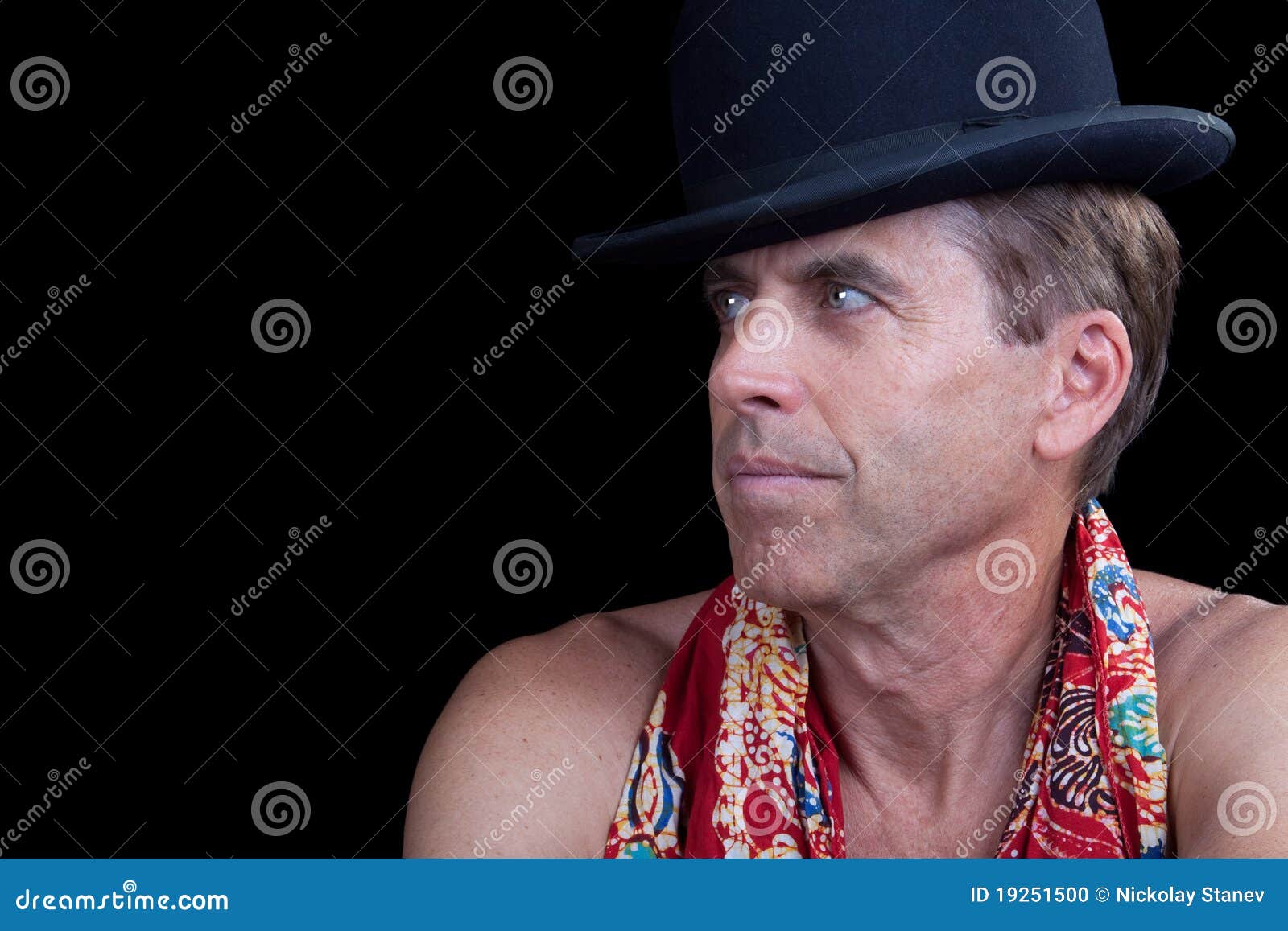 Man in a Bowler Hat stock photo. Image of head, middle - 19251500