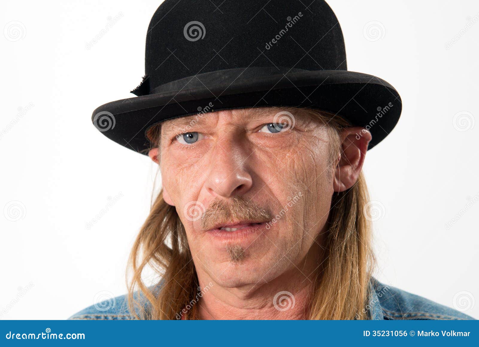 Man With Bowler Hat Royalty Free Stock Image - Image: 35231056