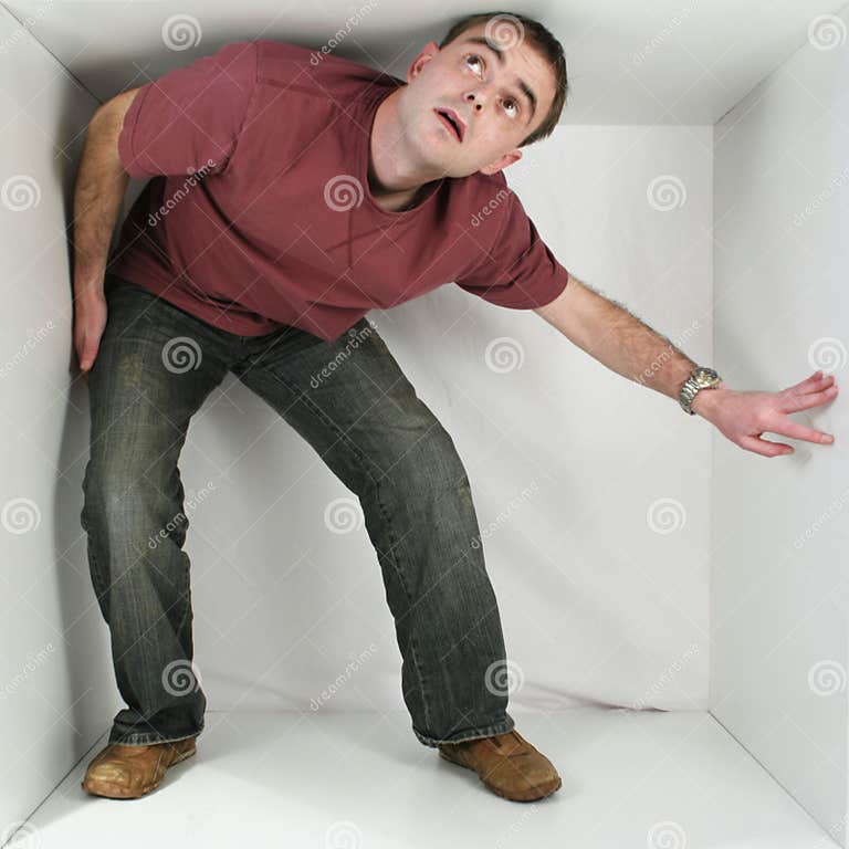 Man in a box stock photo. Image of office, industry, casual - 1550046