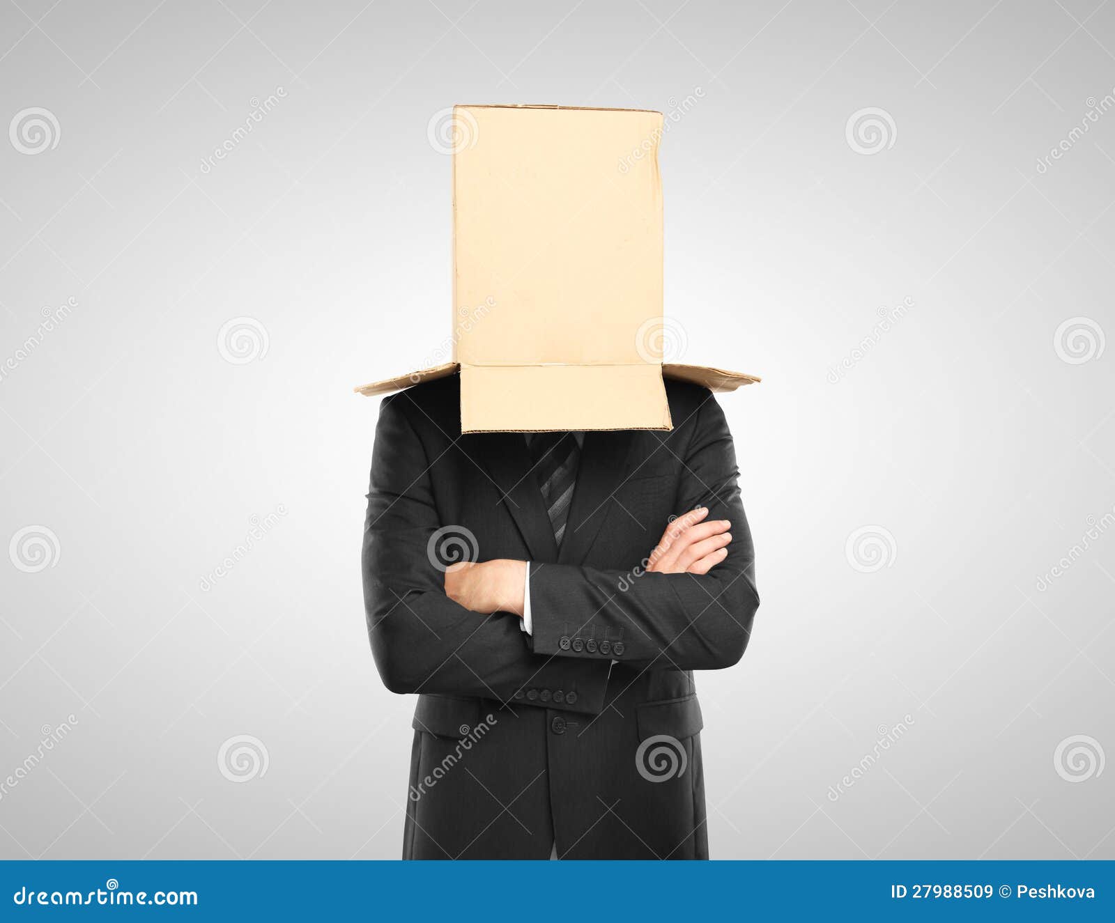 Man with a box stock image. Image of hidden, face, cardboard - 27988509