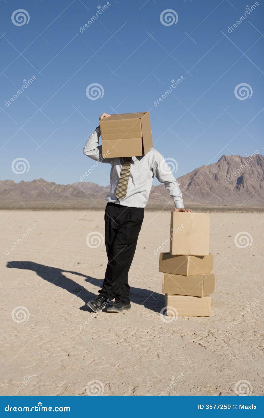 Man with a box stock image. Image of shipping, moving - 3577259
