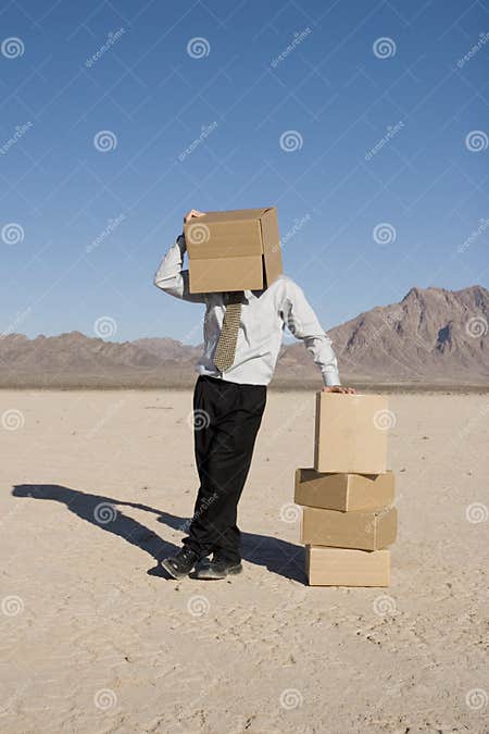 Man with a box stock image. Image of shipping, moving - 3577259