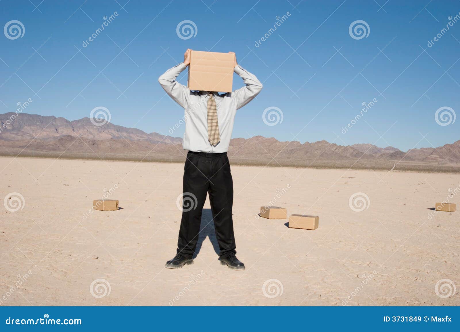 Man with a box stock image. Image of young, cardboard - 3731849