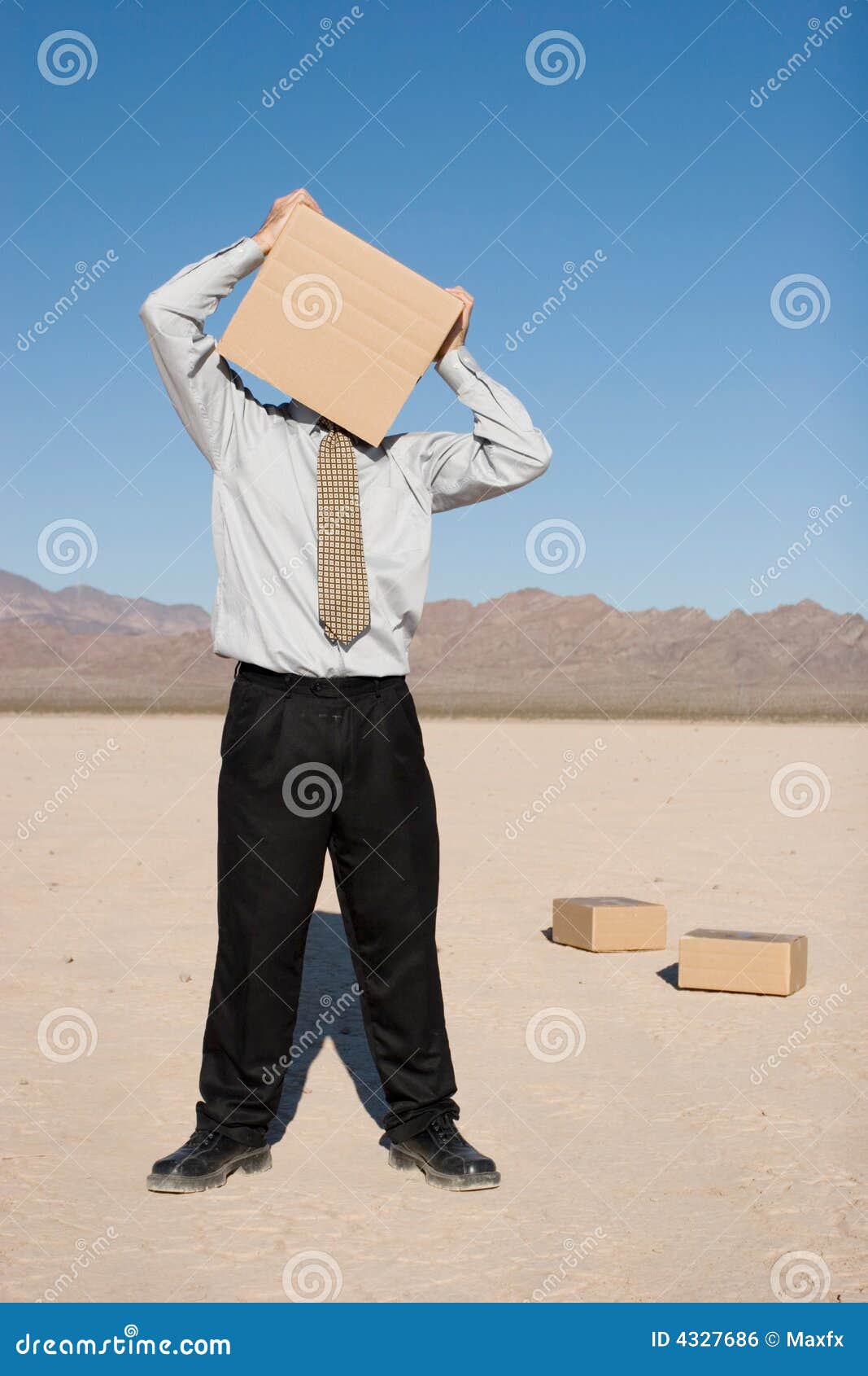 Man with a box stock photo. Image of moving, manager, professional ...