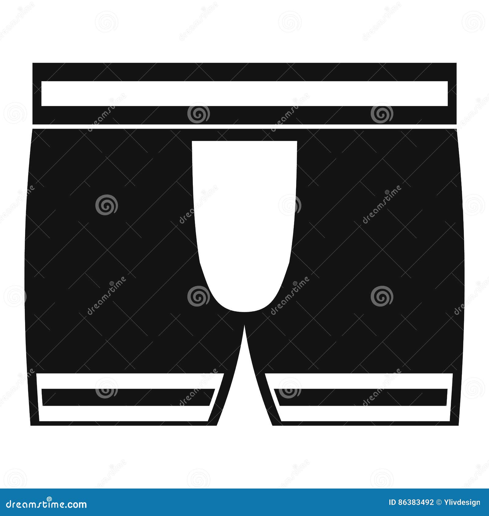 Man Boxer Briefs Icon, Simple Style Stock Vector - Illustration of male ...