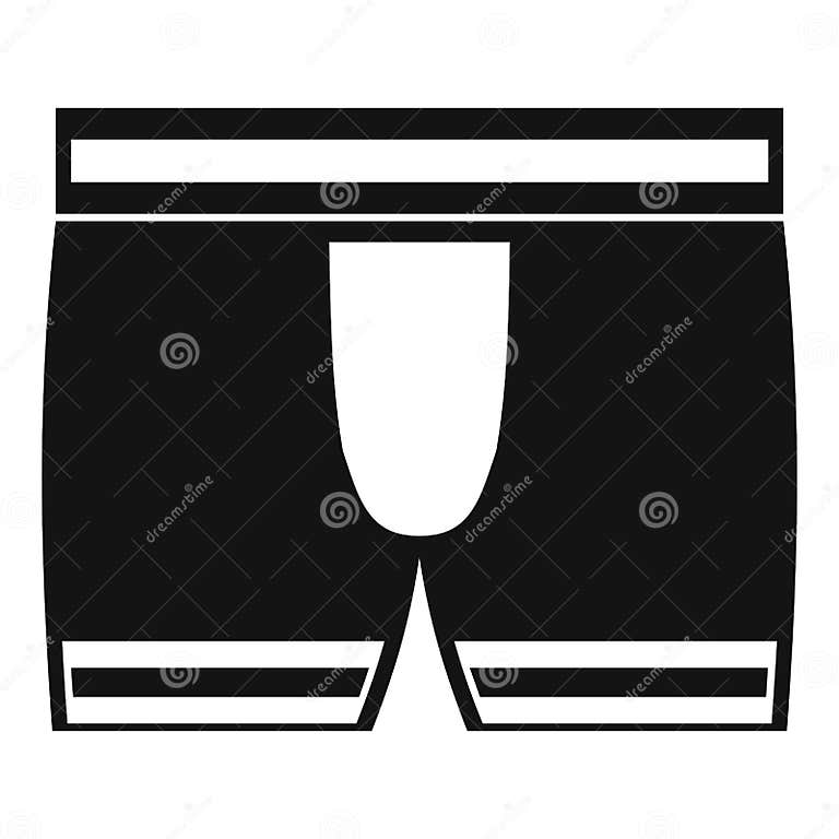 Man Boxer Briefs Icon, Simple Style Stock Vector - Illustration of male ...