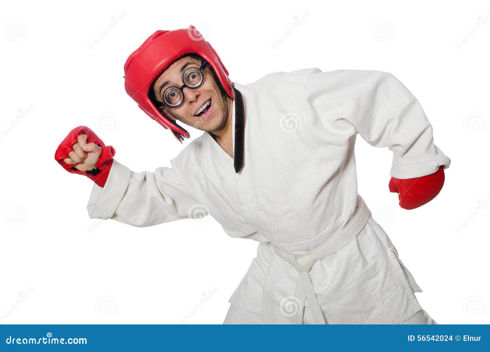 Man Boxer Isolated on the White Stock Photo - Image of boxer, beaten ...