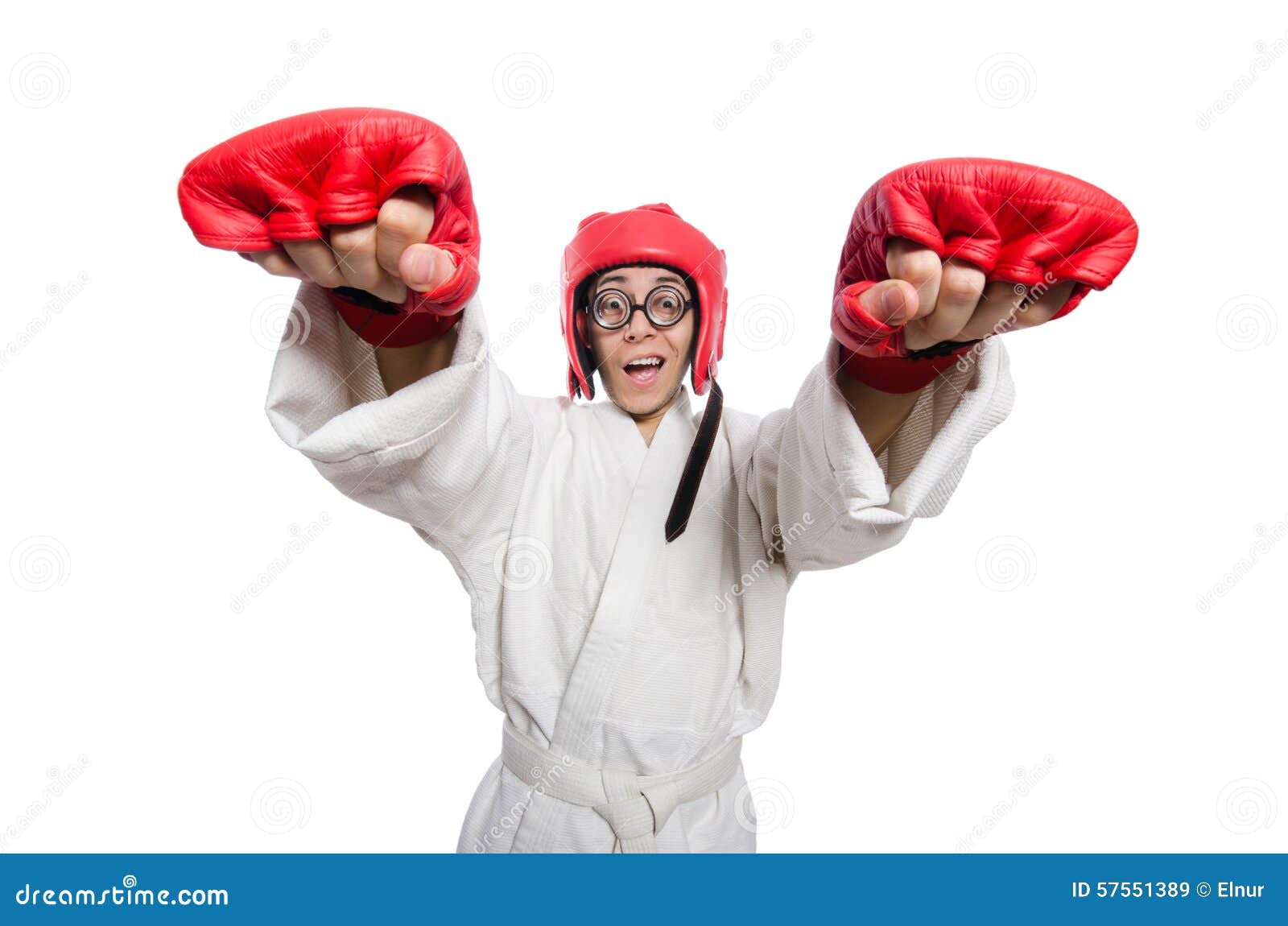 Man Boxer Isolated on the White Stock Image - Image of frustrated ...
