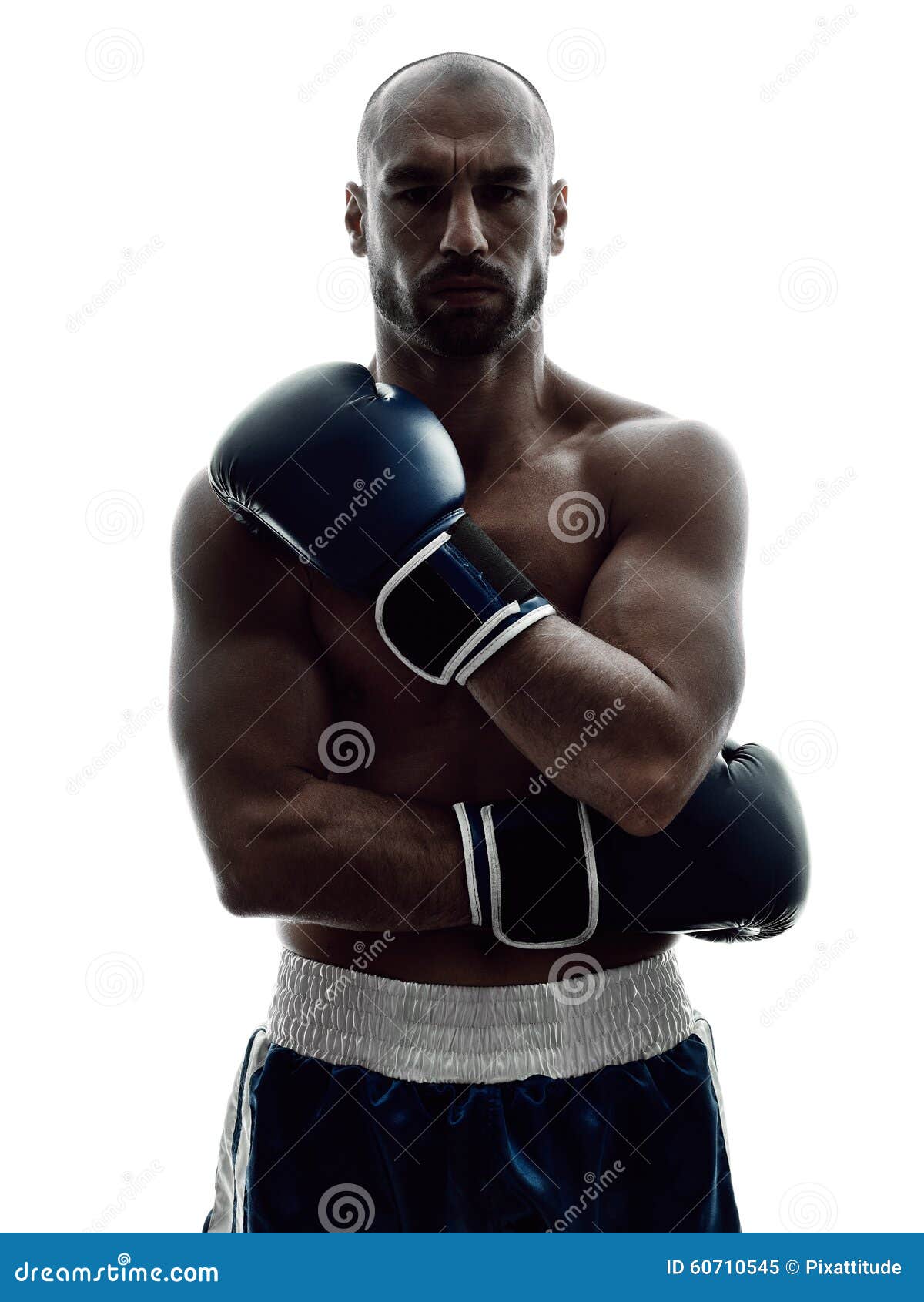 Man Boxers Boxing Isolated Silhouette Stock Image | CartoonDealer.com ...