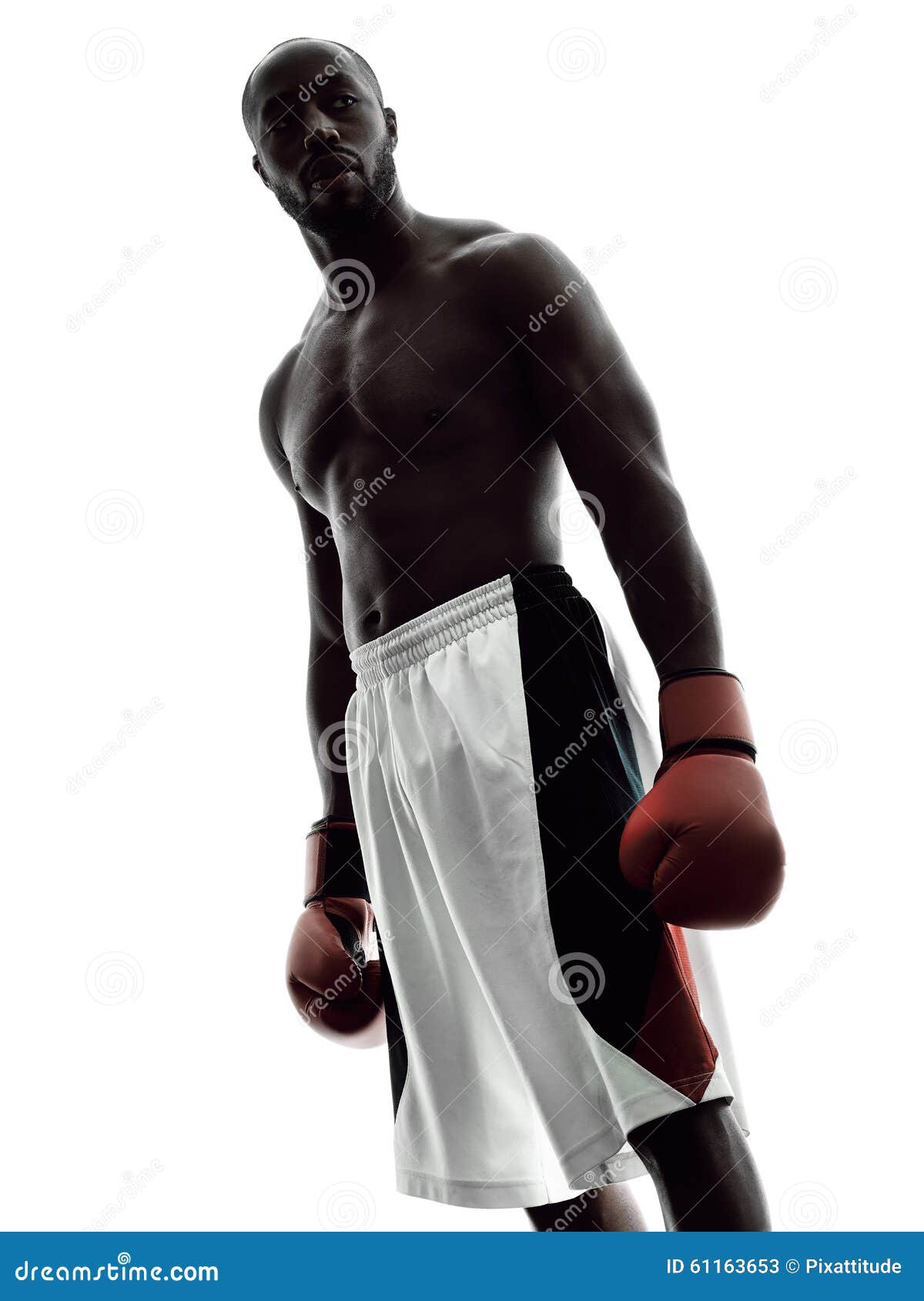 Man Boxers Boxing Isolated Silhouette Stock Image - Image of black ...