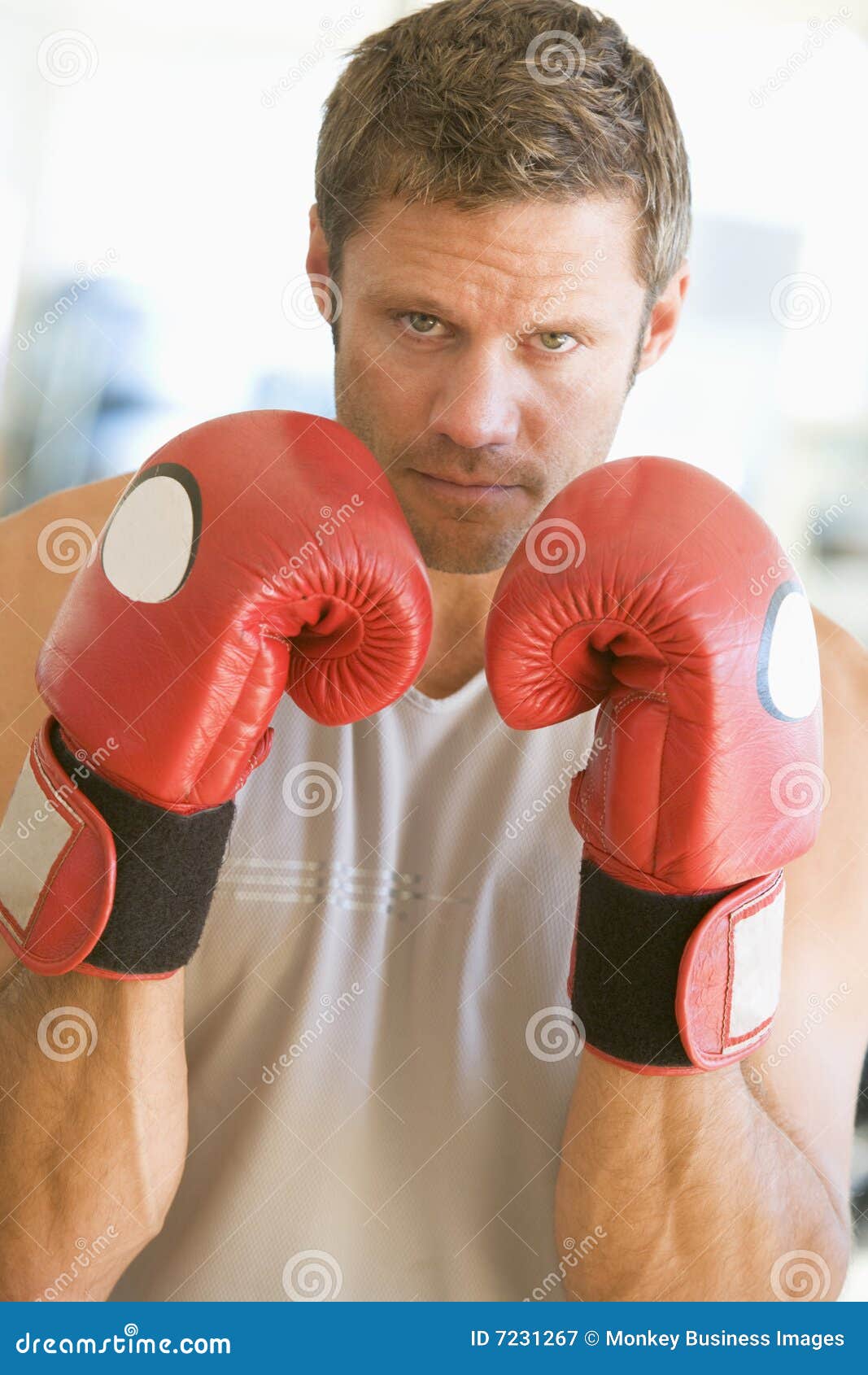 Man Boxing at Gym stock image. Image of standing, training - 7231267