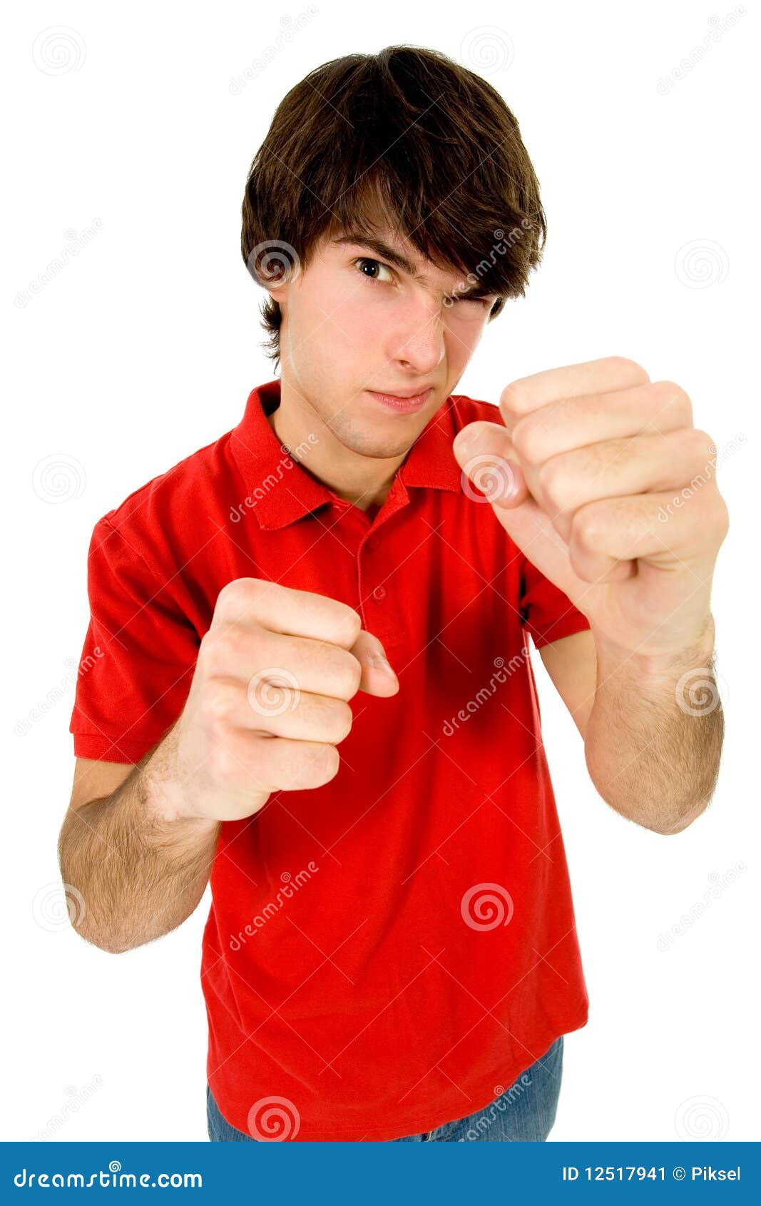 Man in boxing pose stock image. Image of caucasian, funny - 12517941