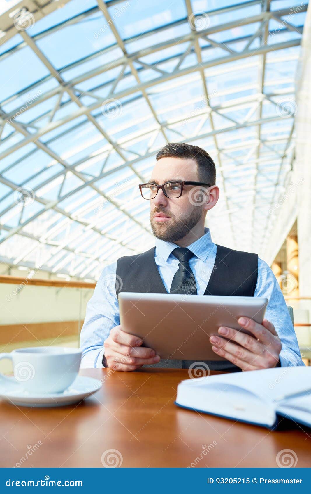 Man brainstorming stock image. Image of employee, creative - 93205215