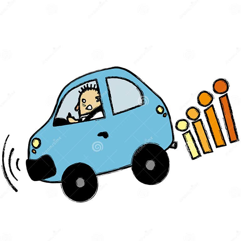 Man braking stock vector. Illustration of stop, mascot - 58823934