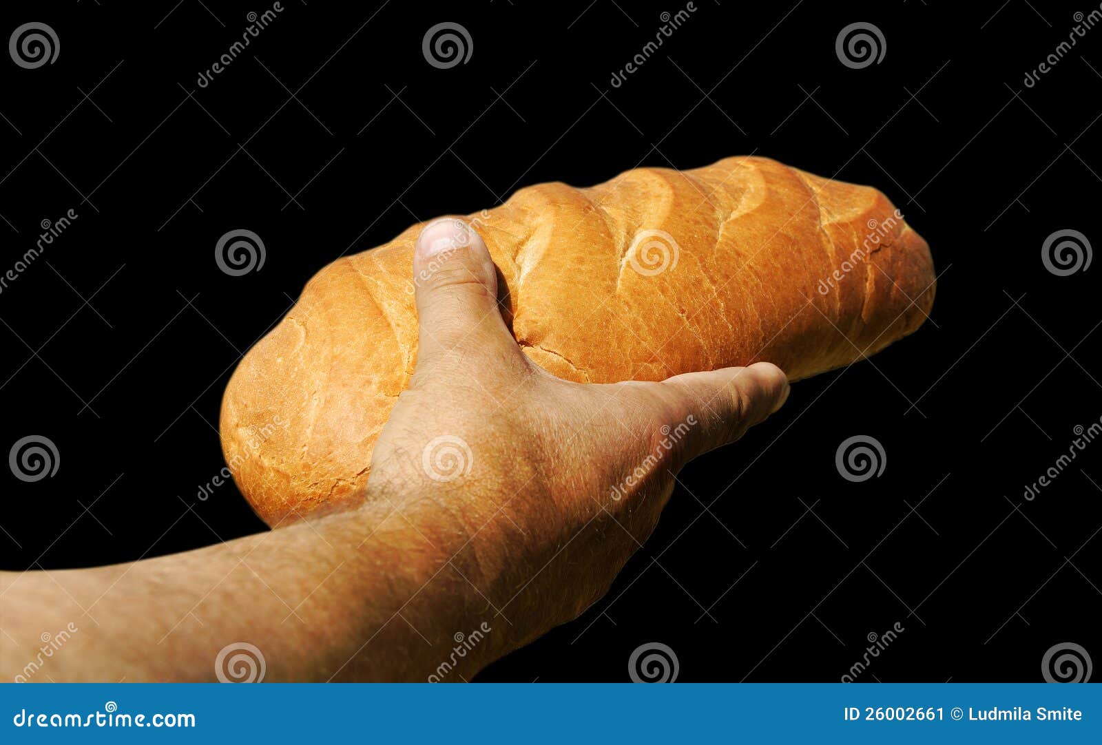 Man with bread. stock image. Image of climate, autumn - 26002661