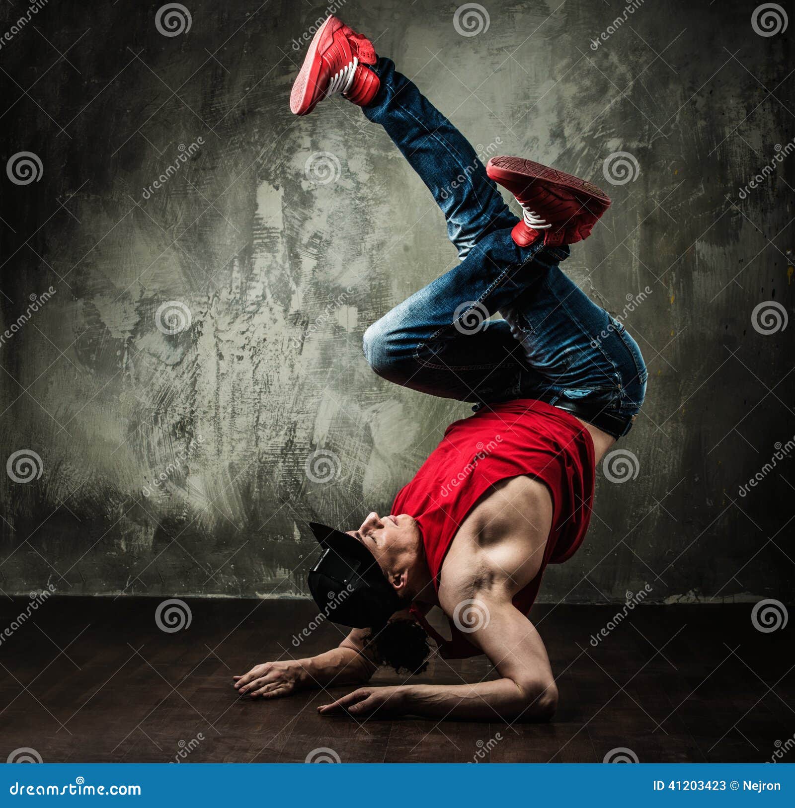 Man break-dancing stock image. Image of breaker, pose - 41203423