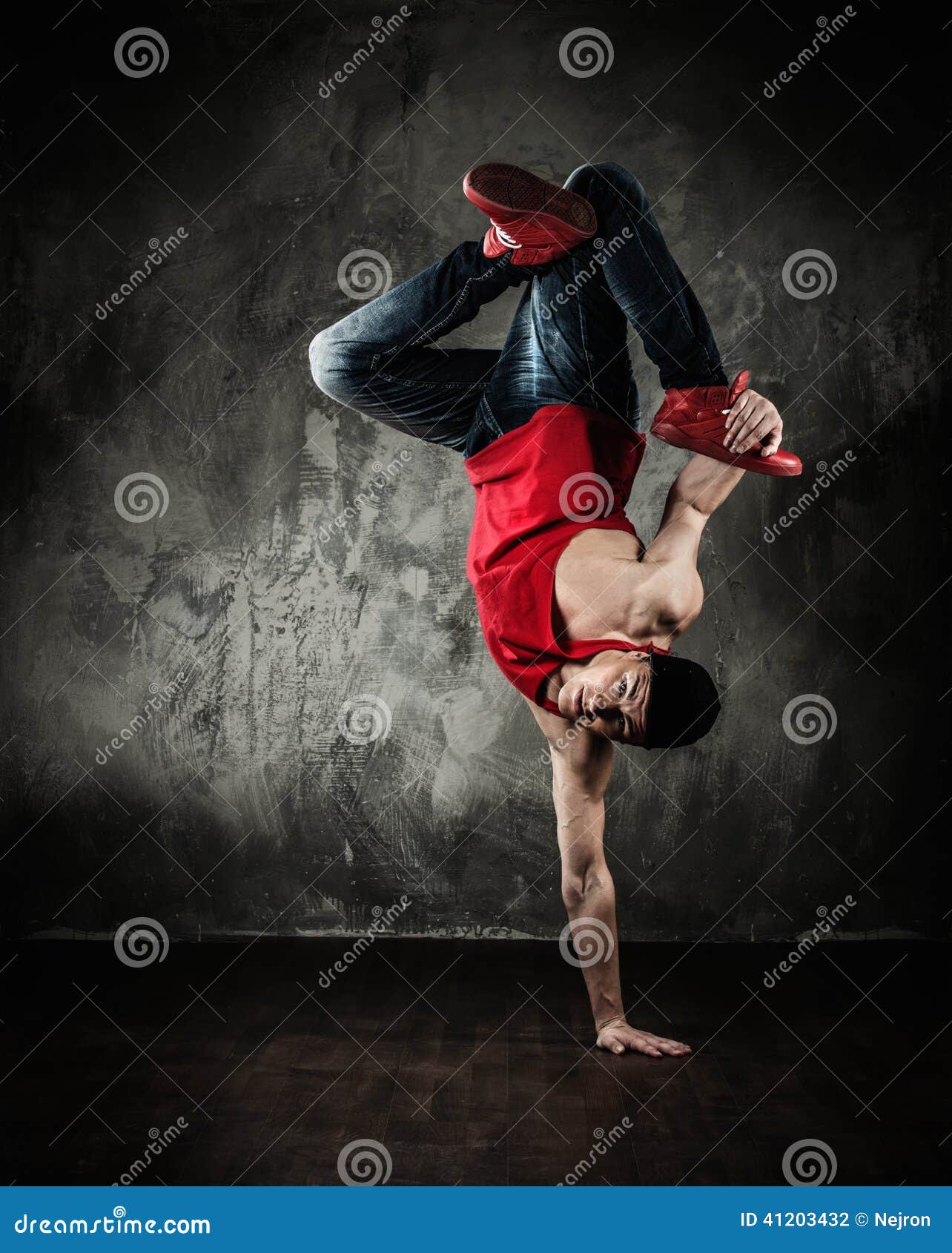 Man break-dancing stock photo. Image of downrock, performance - 41203432