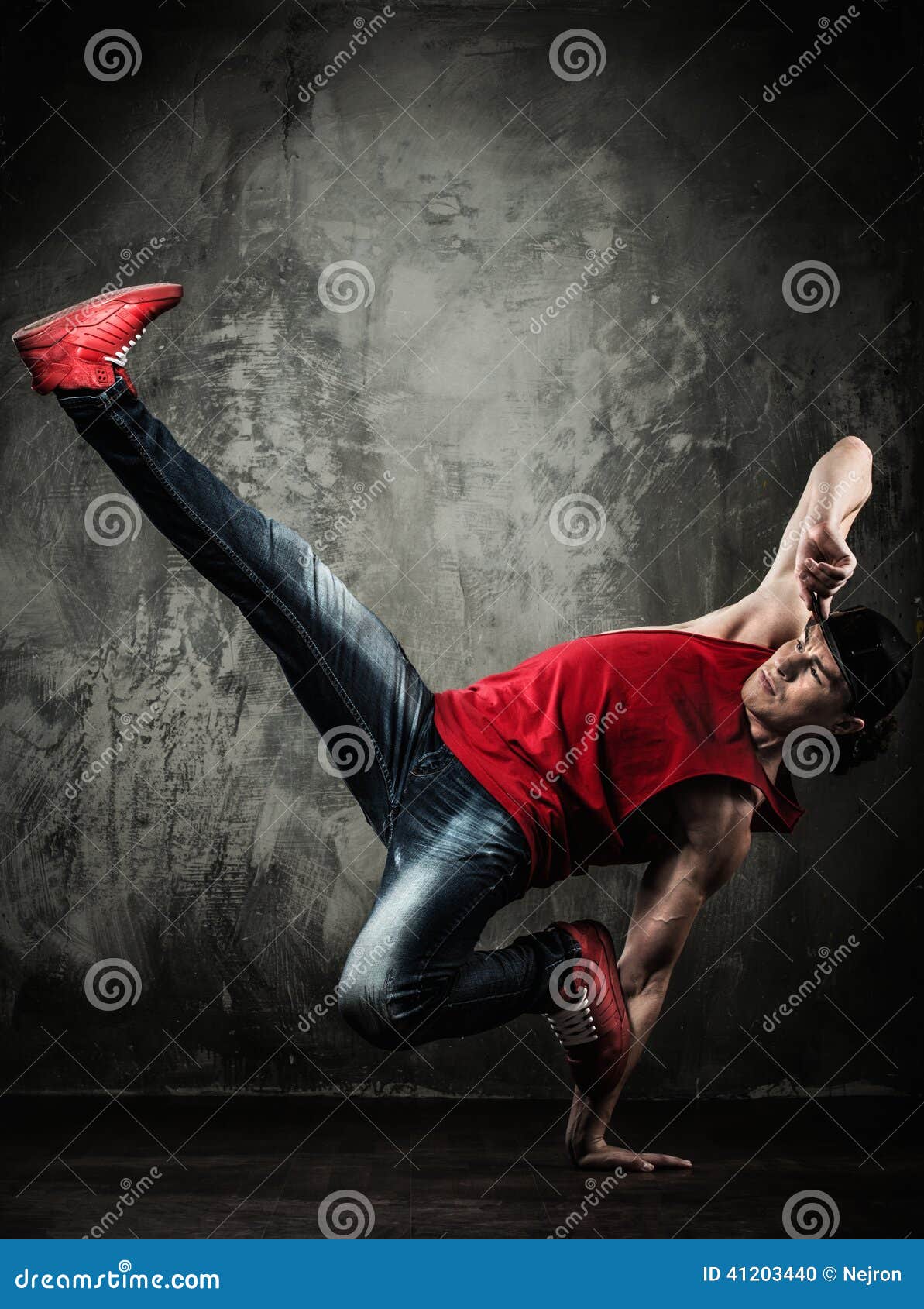 Man break-dancing stock photo. Image of acrobat, breakdance - 41203440